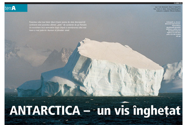 ANTARCTICA un vis inghetat