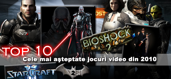 Top 10 cele mai asteptate jocuri video din 2010