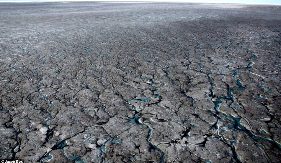 Ce se întâmplă cu planeta? Gheaţa neagră din Groenlanda îi şochează pe ...
