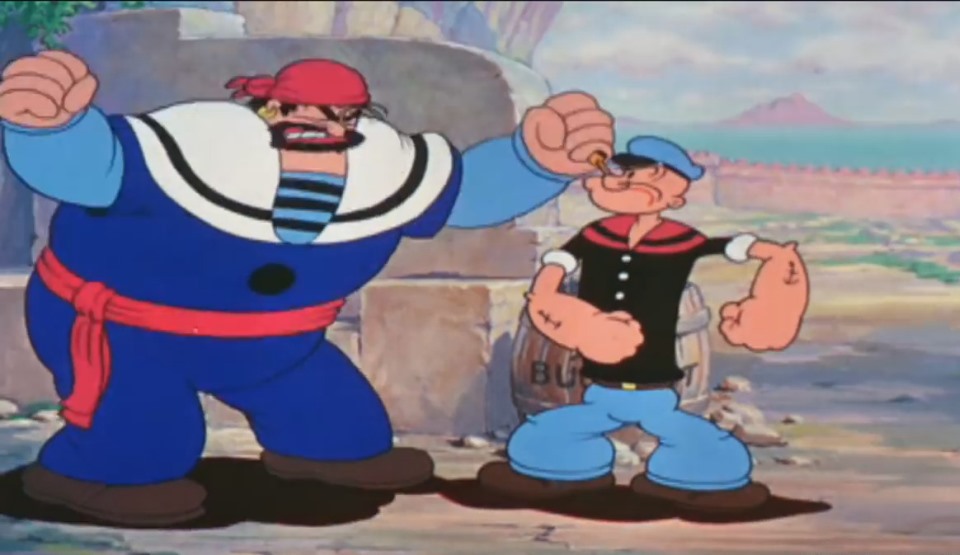 ''Mania desenelor animate''. Popeye Marinarul a atins un asemenea nivel ...