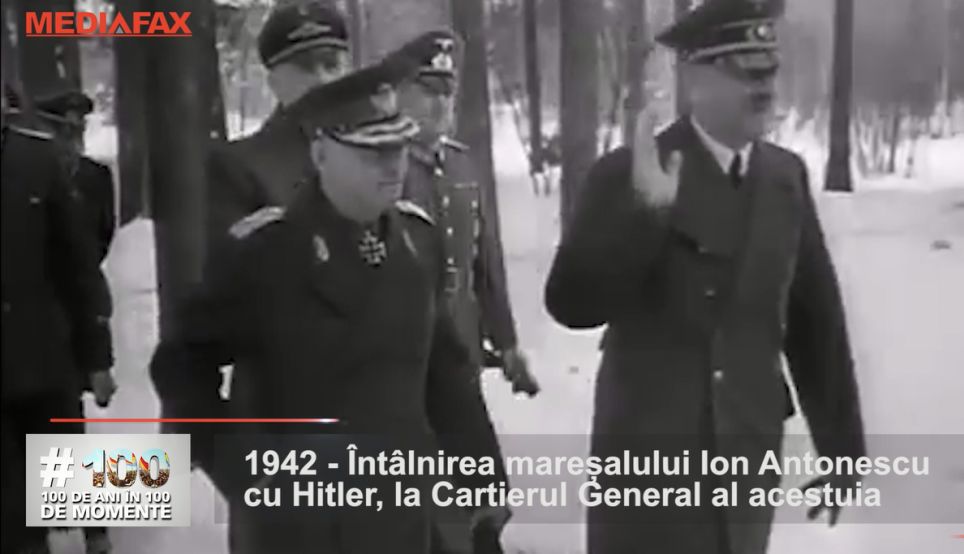 Anul 1942: Întâlnirea mareşalului Ion Antonescu cu Hitler la Cartierul ...