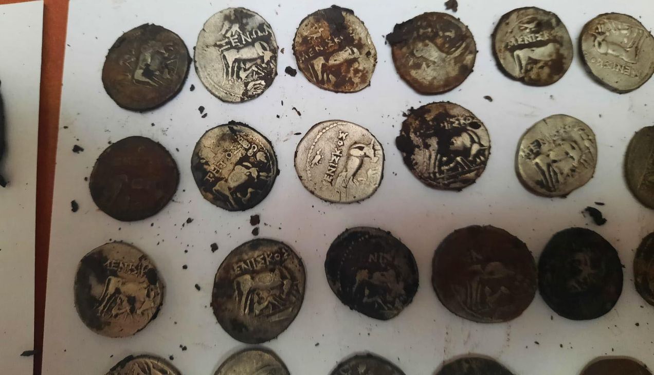 Monede antice, găsite într-o pădure de lângă București