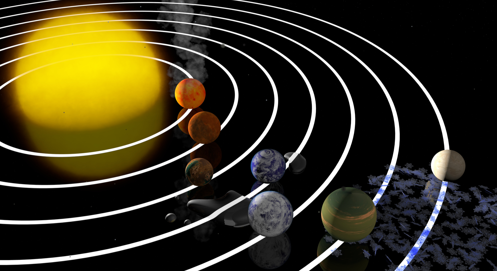 TRAPPIST-1: Cât de plat poate deveni un sistem planetar?