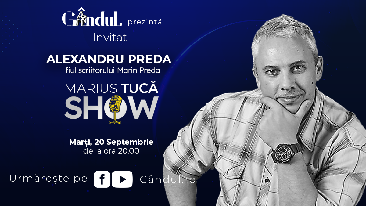 Marius Tucă Show începe marți, 20 septembrie de la ora 20.00, live pe ...