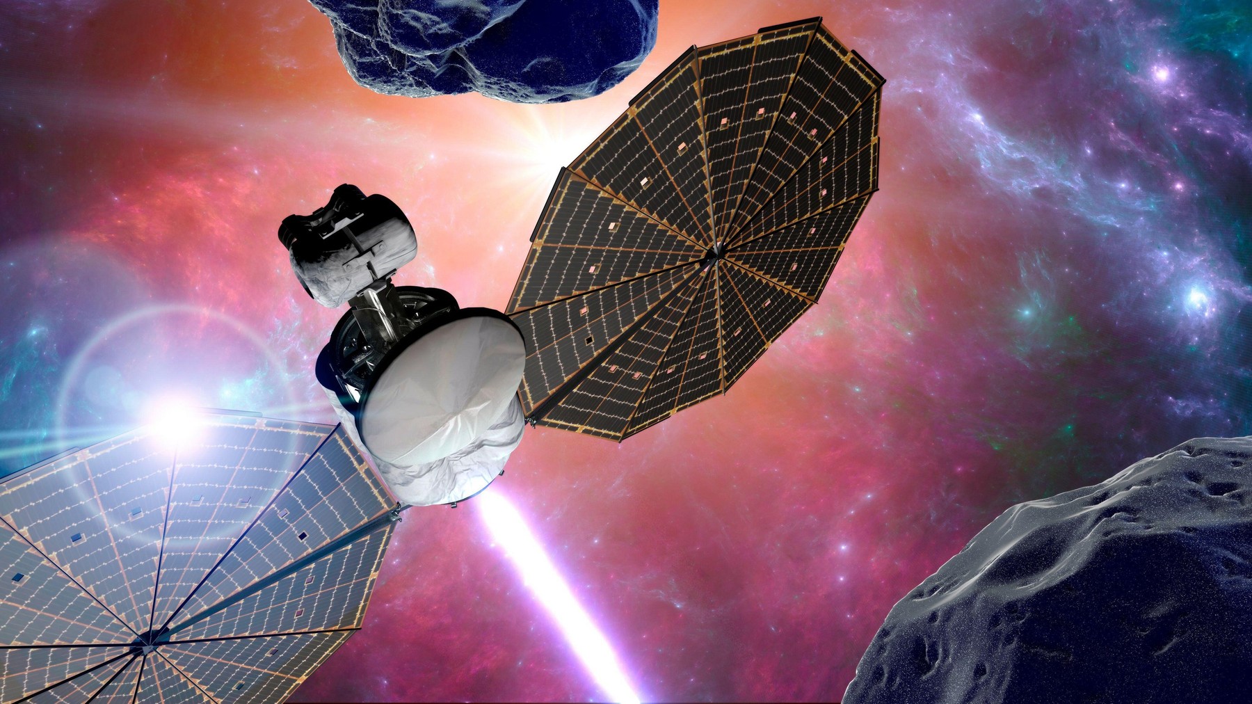 O navă spațială lansată în 2021 trece astăzi pe lângă Pământ