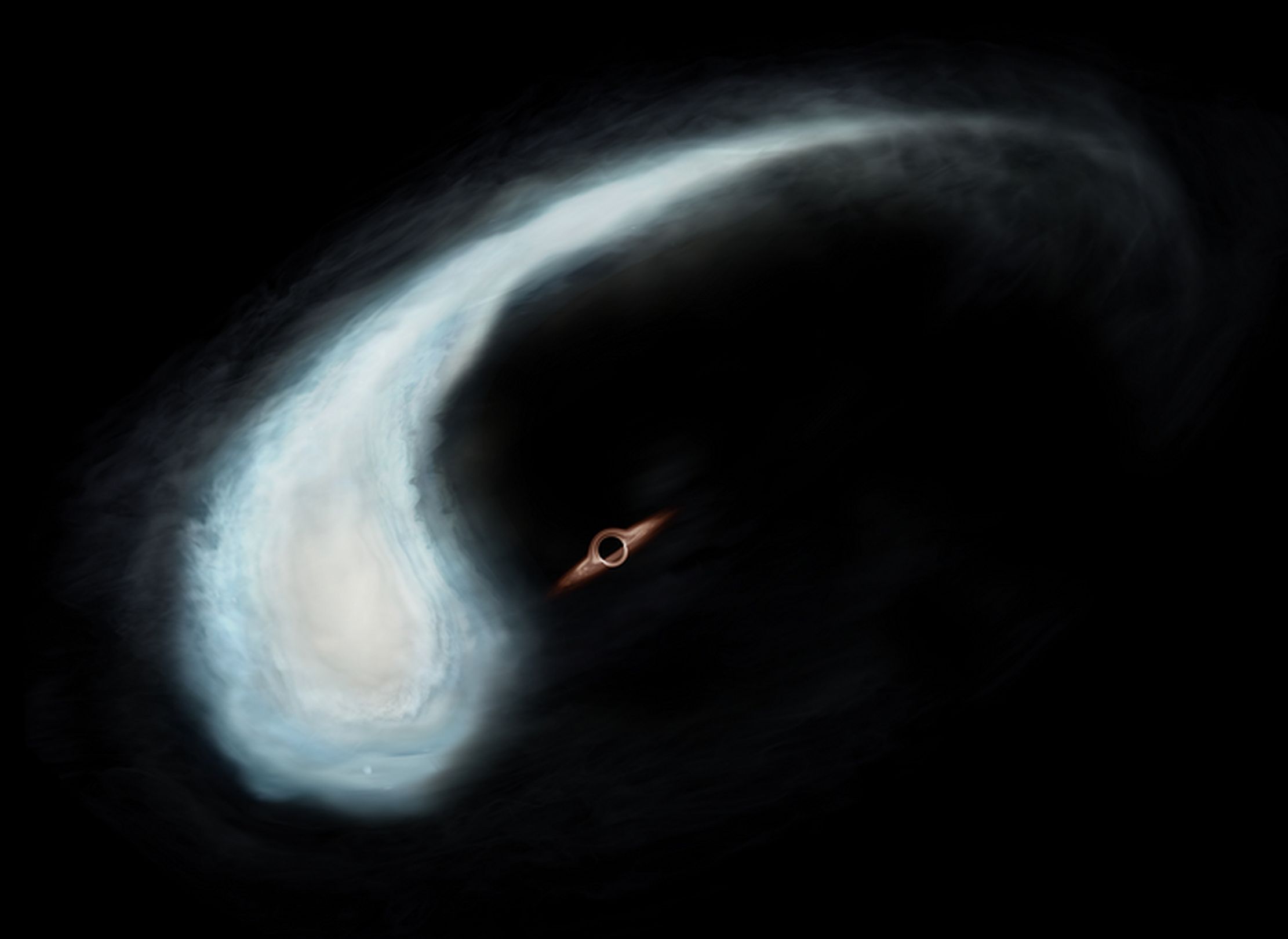 Un „mormoloc” în jurul unei găuri negre, descoperit aproape de centrul ...