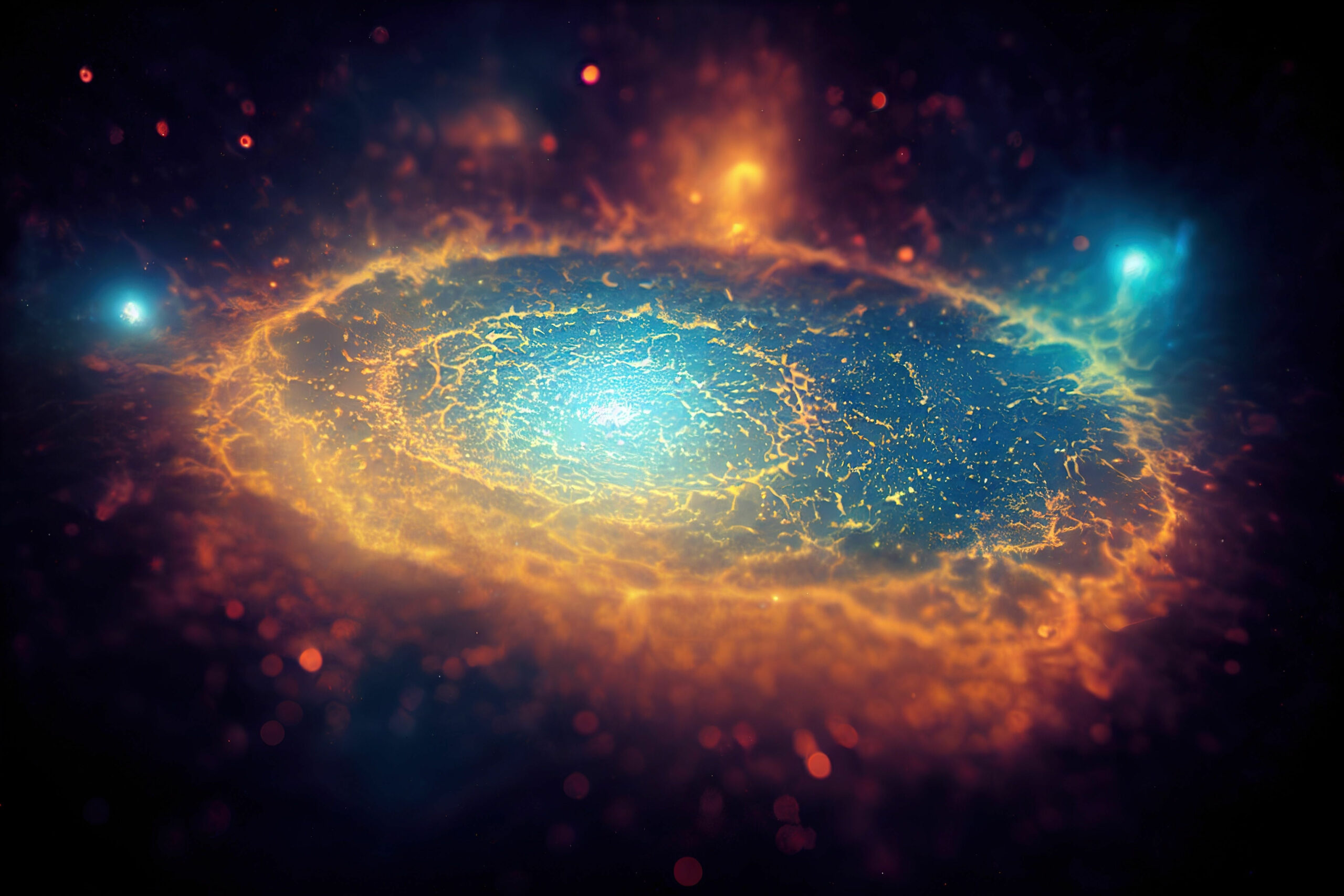 Telescopul Webb a detectat o scurgere bizară în galaxia unui quasar luminos