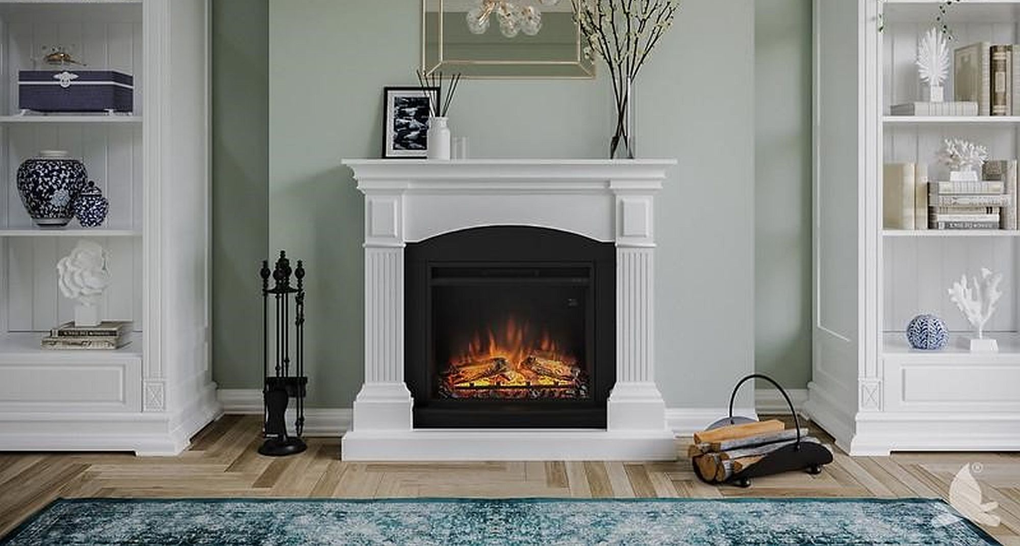 Descoperă conceptul inedit de living cu șemineu decorativ