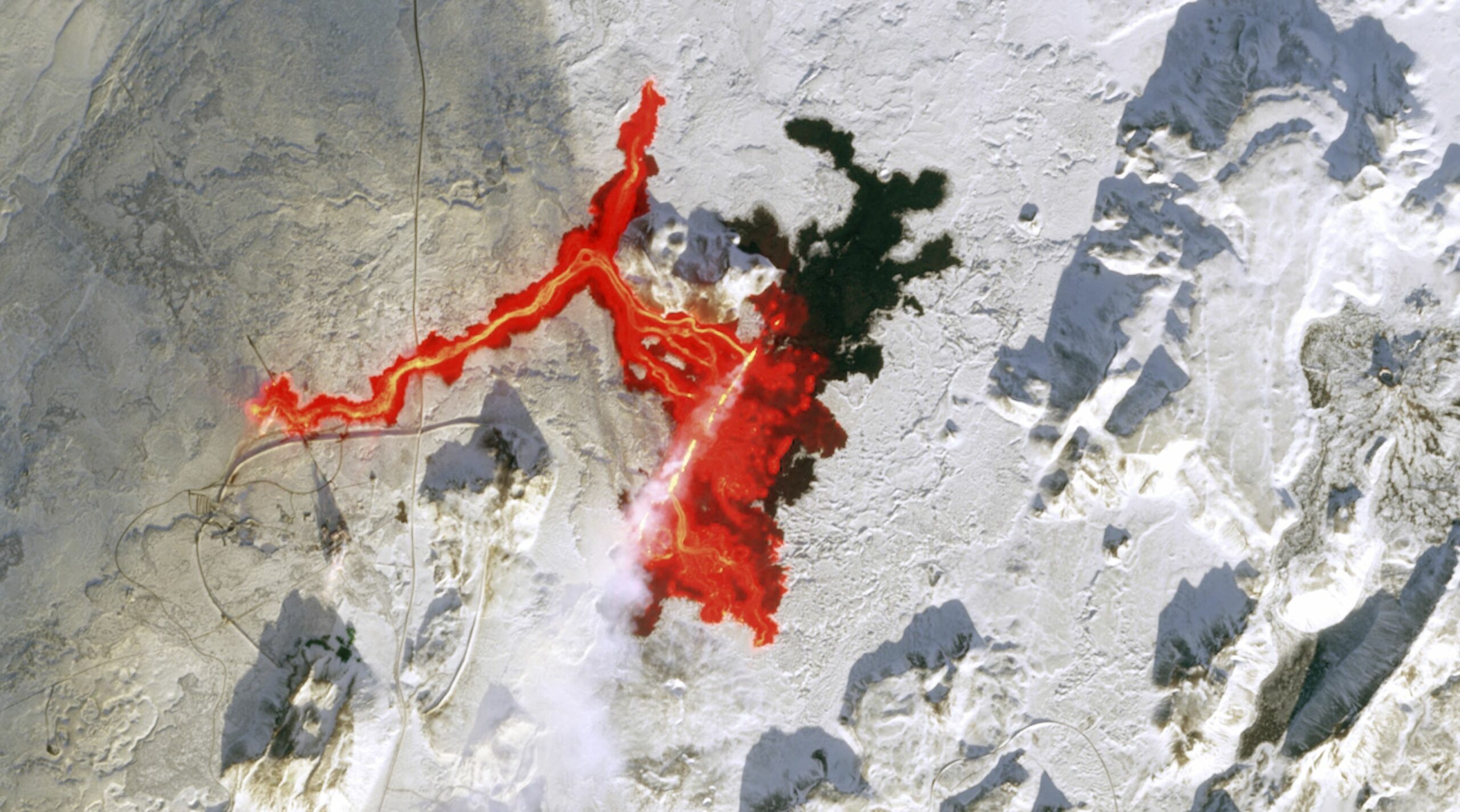 Islanda „sângerează”: fotografia spectaculoasă surprinsă de un satelit ...