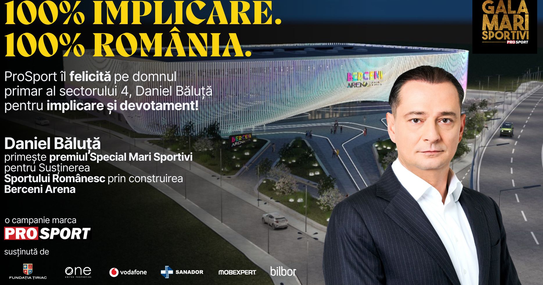 Daniel Băluță, premiat la Gala Mari Sportivi 2024! Primarul Sectorului ...