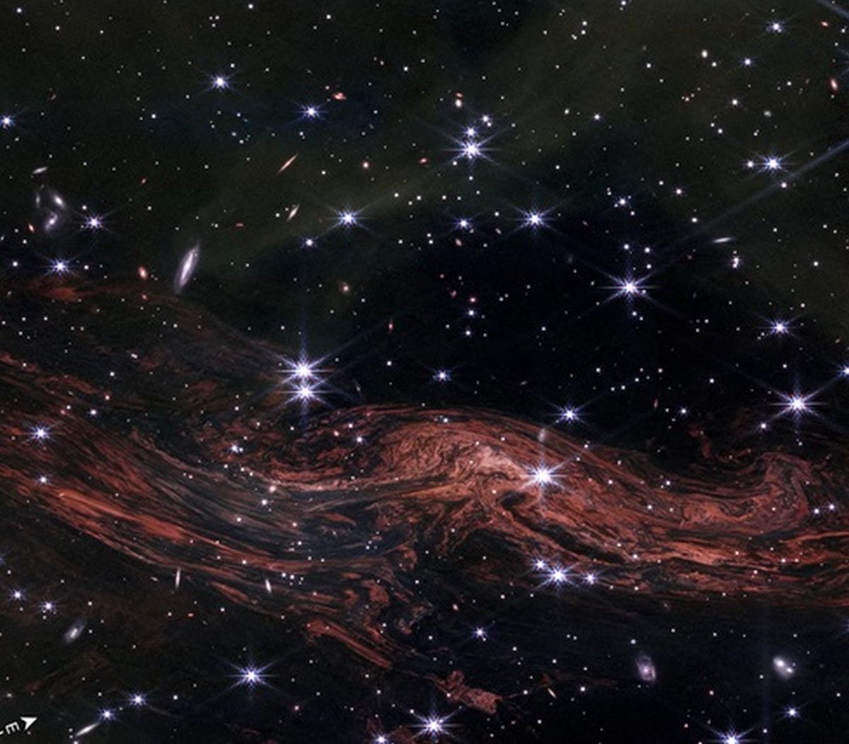 Telescopul James Webb a surprins imagini „de vis” cu praful interstelar