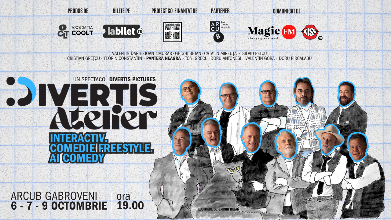 DIVERTIS aduce din nou râsul pe scenă: „Anatomia comediei” revine la ...