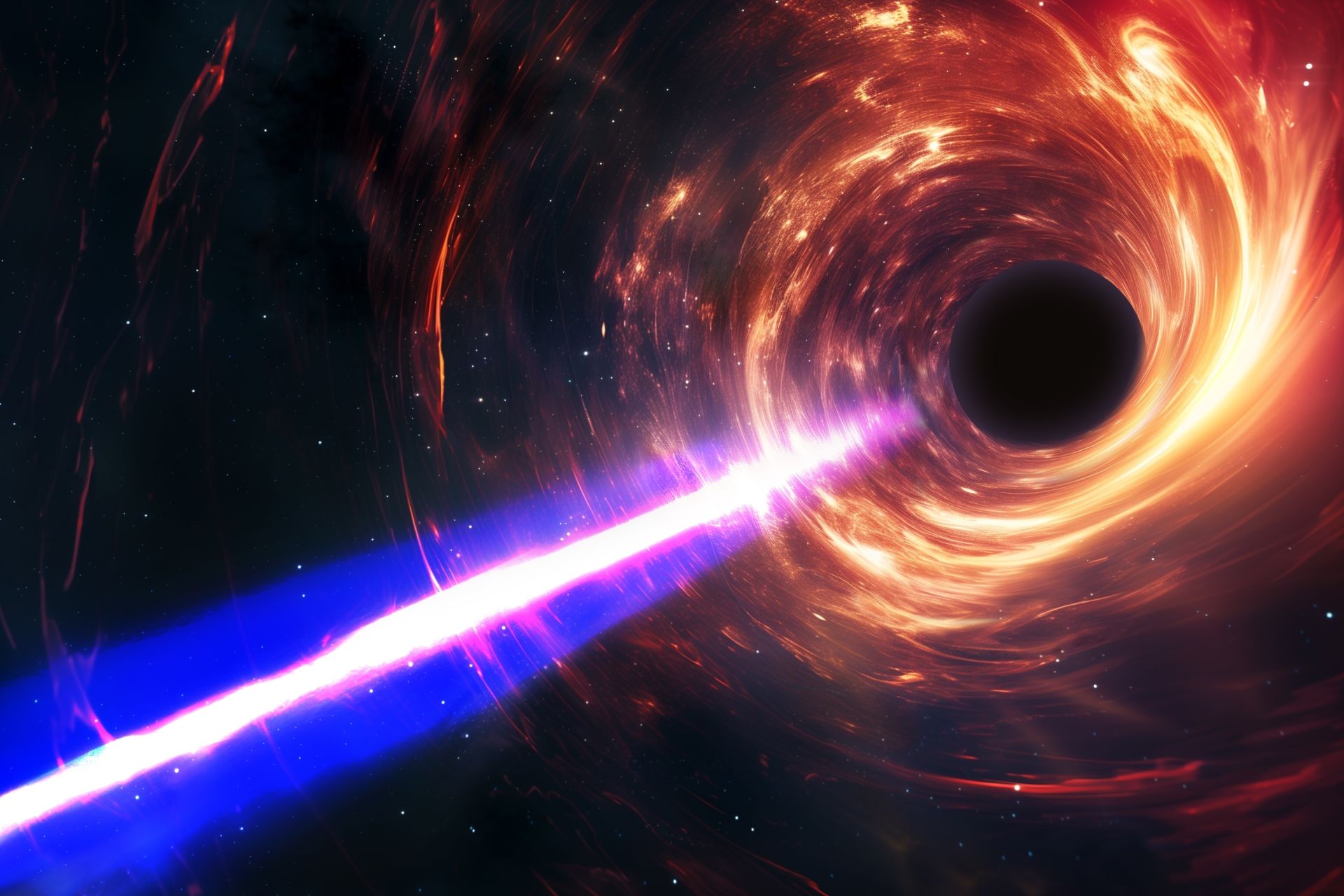 Astronomii au surprins cum jetul unei găuri negre schimbă întreaga galaxie