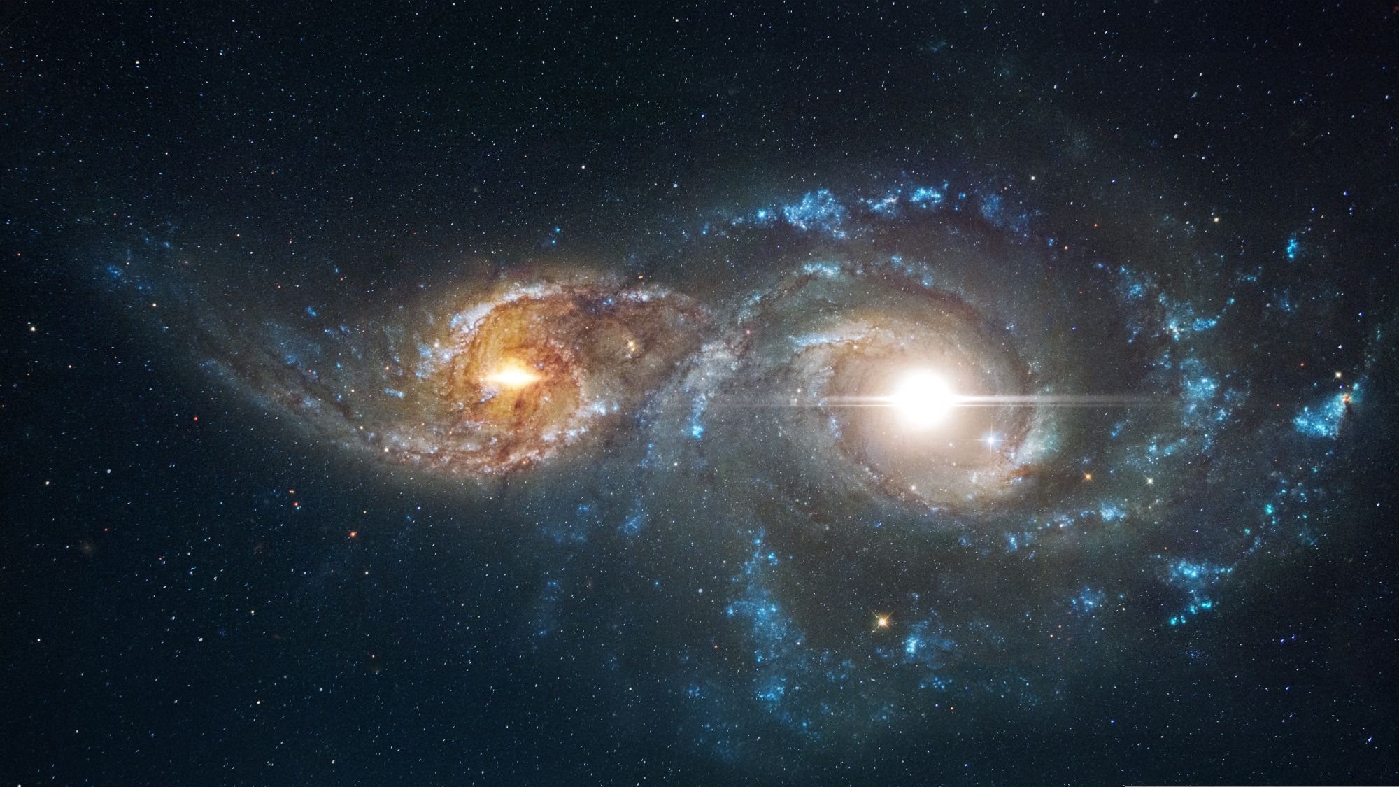 Astronomii au descoperit un pod gigantic care conectează două galaxii